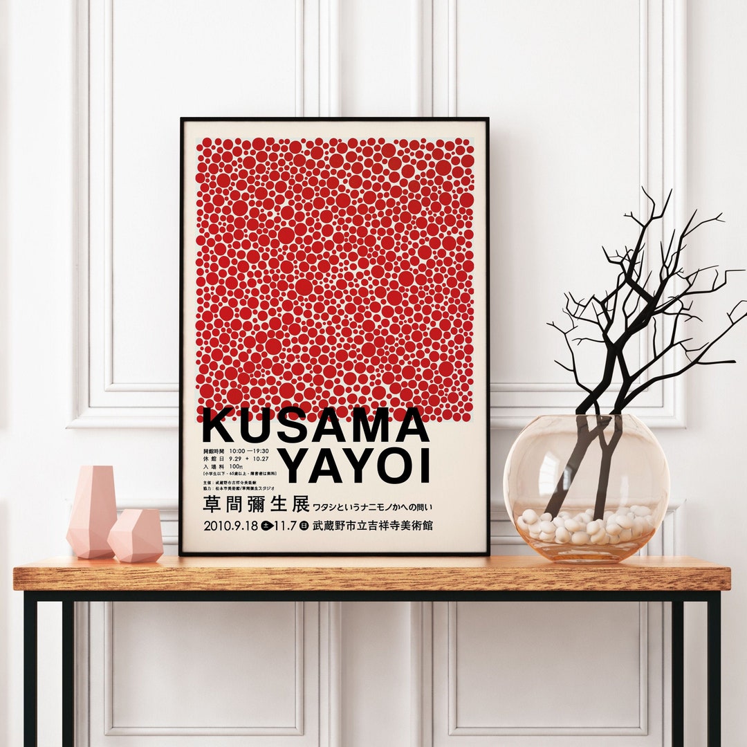 Yayoi Kusama Red Dots Exhibition Poster - Etsy