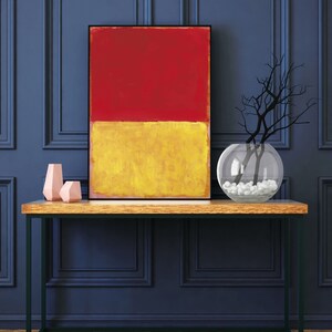 Mark Rothko Rot Gelb Print, Ausstellungsplakat, Rothko Poster ...