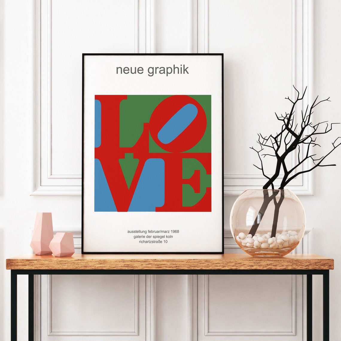Robert Indiana Exhibition Poster Love Print Vintage Poster - Etsy