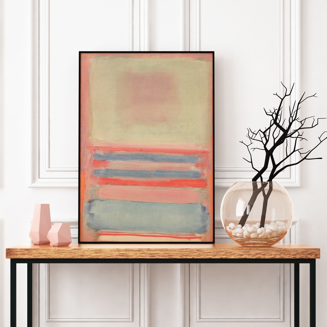 Mark Rothko Pink Blue Poster, Exhibition Poster, Rothko Print, Abstract ...