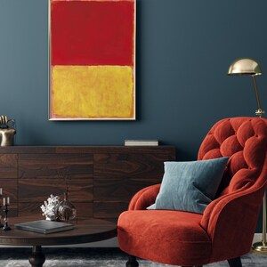 Mark Rothko Rot Gelb Print, Ausstellungsplakat, Rothko Poster ...