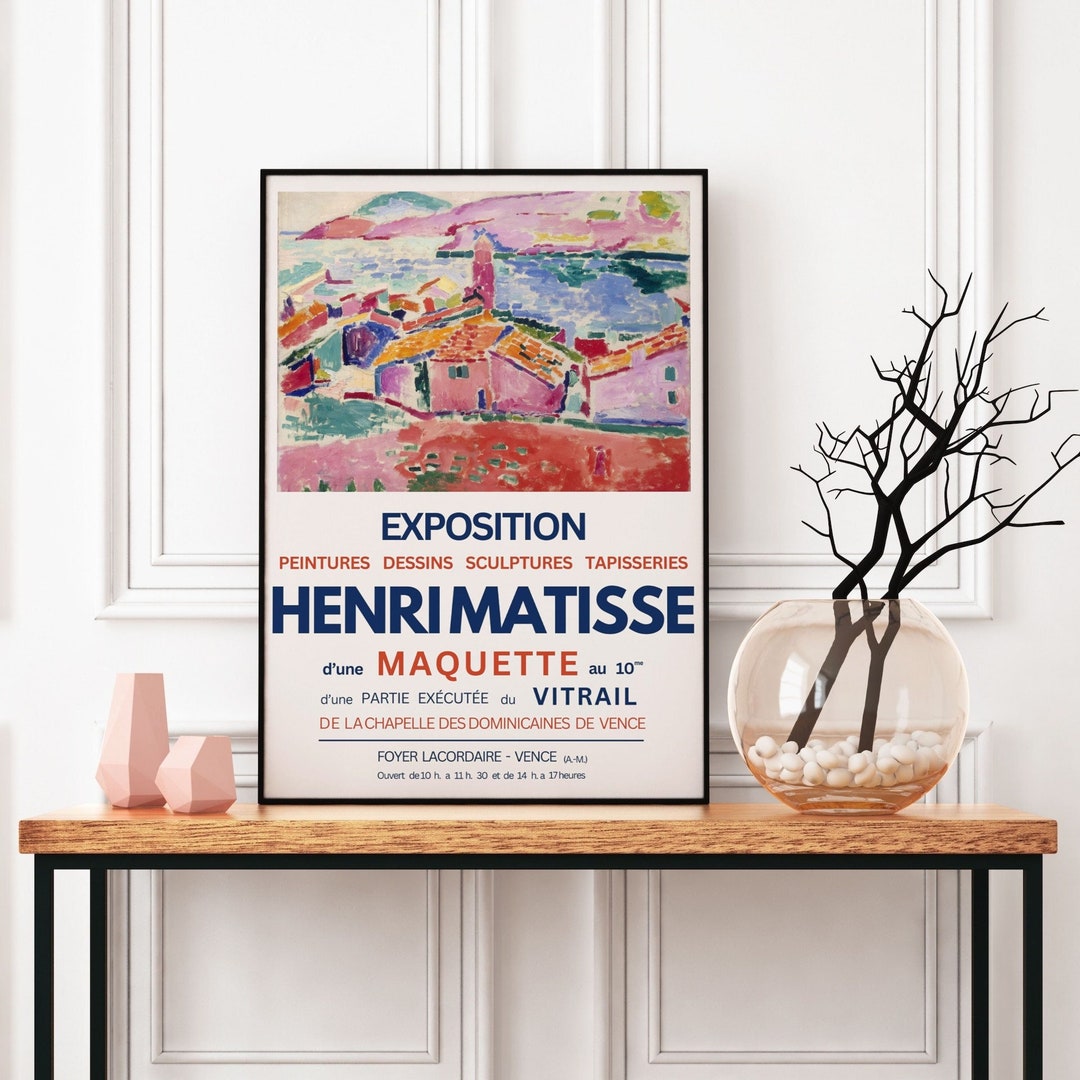 Henri Matisse Exhibition Poster Matisse Painting Museum Print Large ...