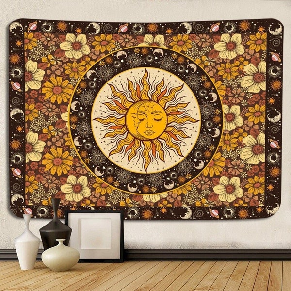 Sun and Moon Tapestry - Etsy