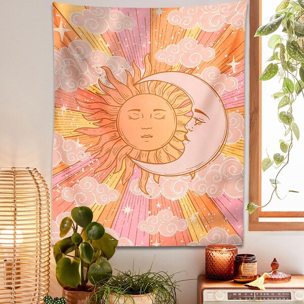 Sun and Moon Tapestry - Etsy