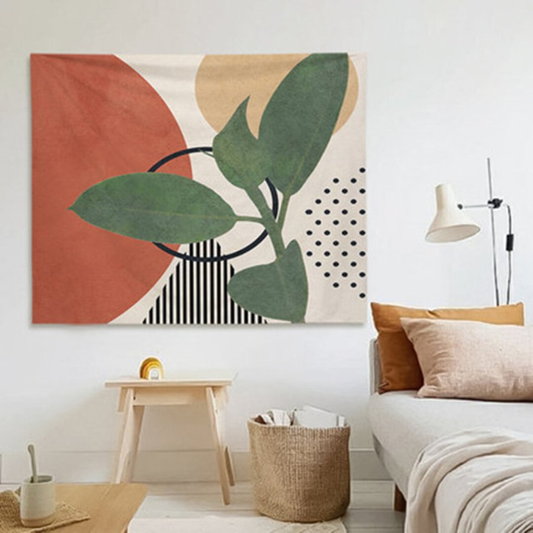Refreshing Style Tapestry Wall Hanging Geometric Tapestry Art Boho ...