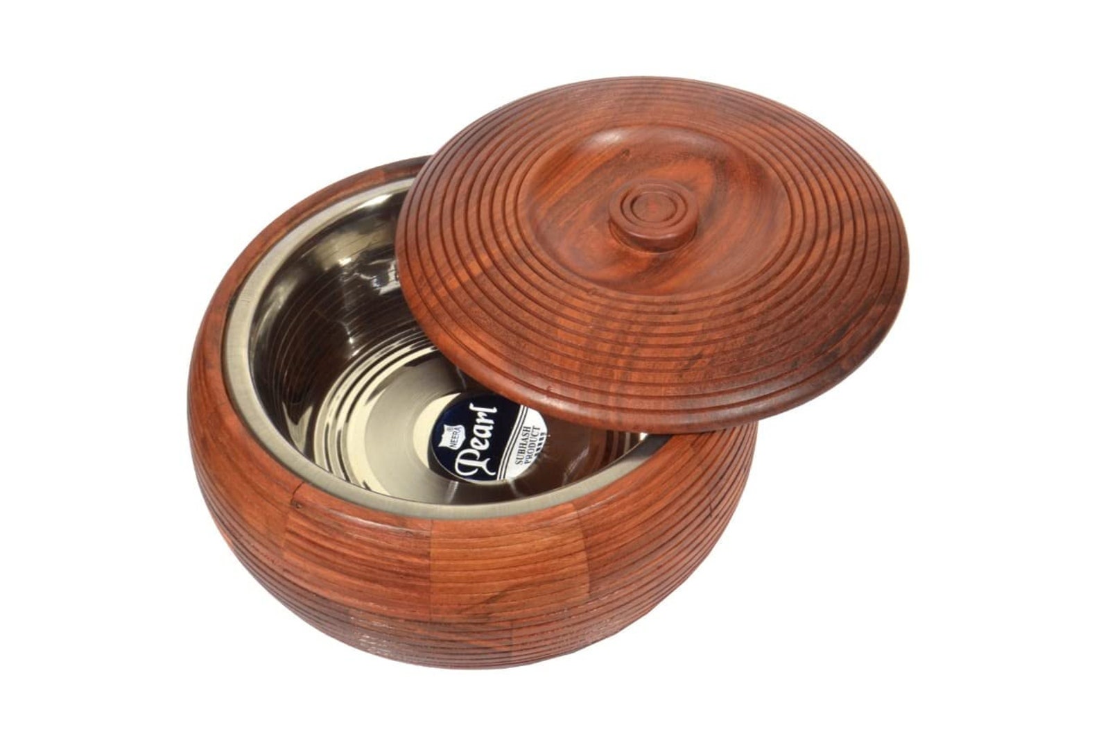 Wooden Handicrafts Casserole/chapati Box With Stainless Steel Container ...