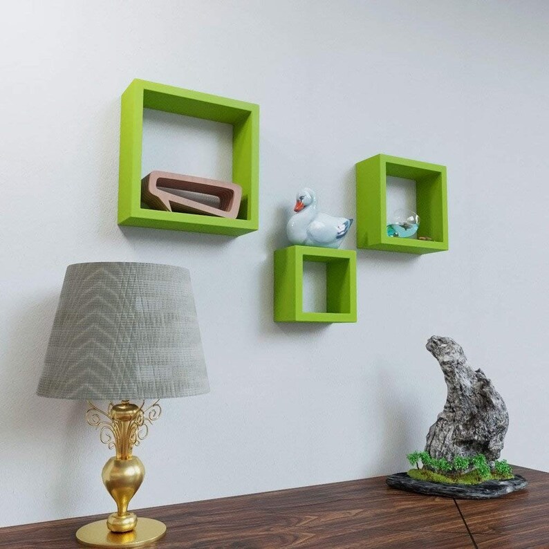 MDF Nested Wall Shelf Set of 3 or Home Decor Office & Dorm - Etsy