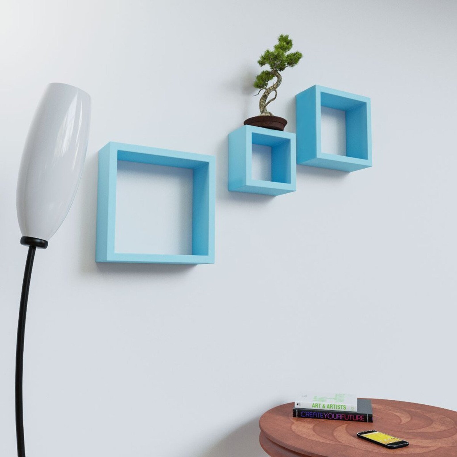 MDF Nested Wall Shelf Set of 3 or Home Decor Office & Dorm - Etsy