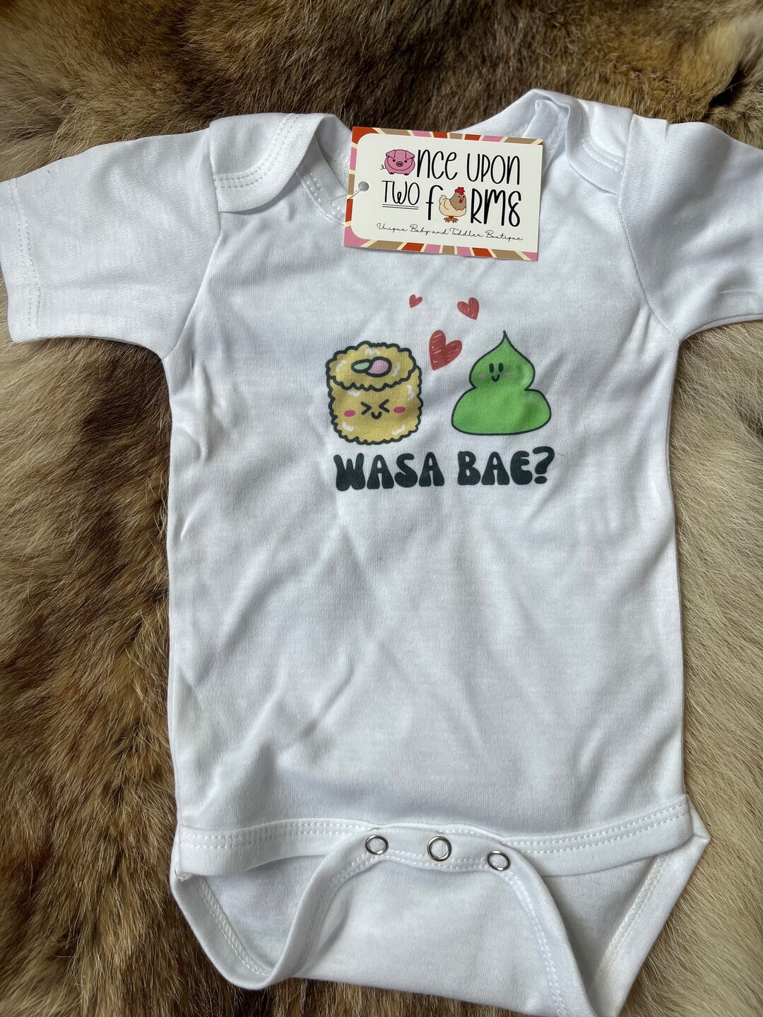 Wasabi, Sushi Baby Bodysuit, Food T-shirt, Baby or Toddler Boy or Girl ...