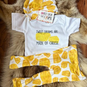 Sweet Dreams Are Made of Cheese, Cheese Baby Shirt, Cheese Outfit ...