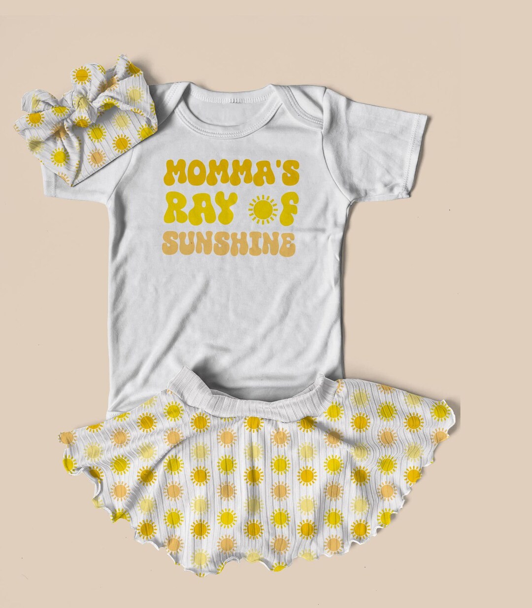 Custom Momma's Ray of Sunshine Outfit, Custom Baby Outfit, Baby Shower ...