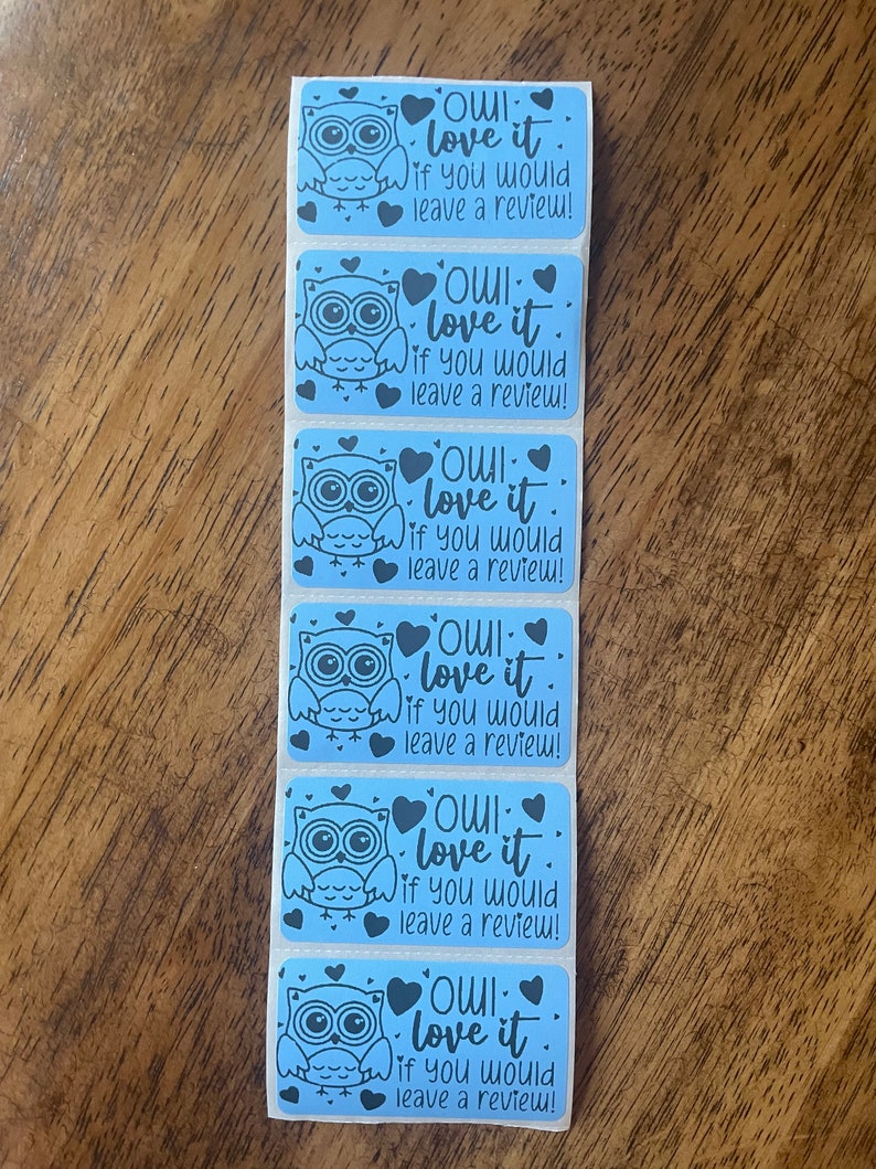 Owl Shipping Sticker Thermal Happy Mail Shipping Label Small - Etsy