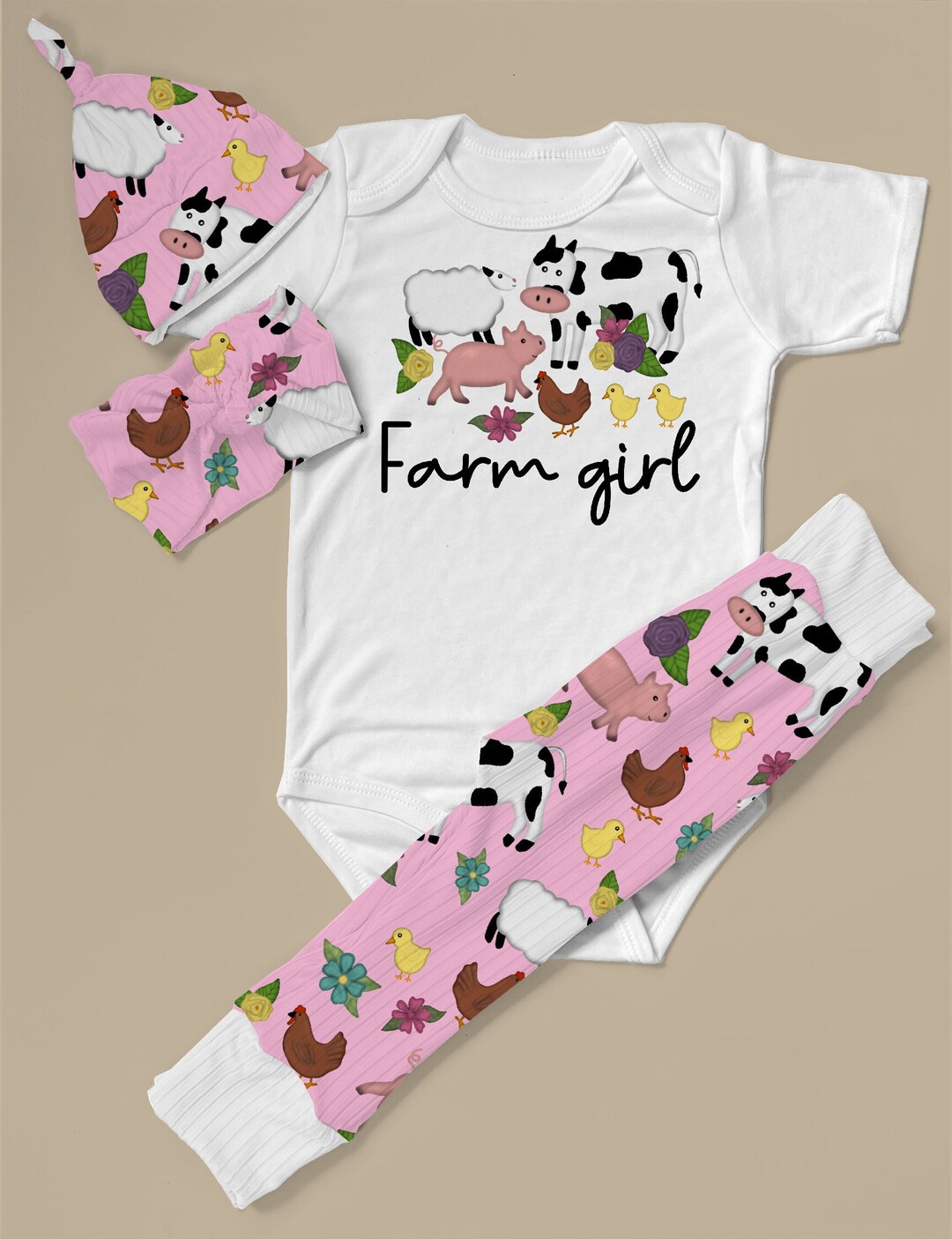 Farm Girl is Better on the Farm Baby Set, Farm Toddler Outfit, Cow Baby ...