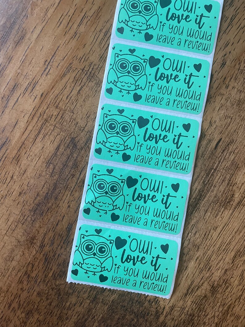 Owl Shipping Sticker Thermal Happy Mail Shipping Label Small - Etsy