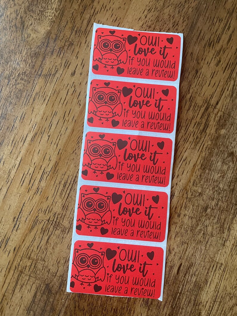 Owl Shipping Sticker Thermal Happy Mail Shipping Label Small - Etsy