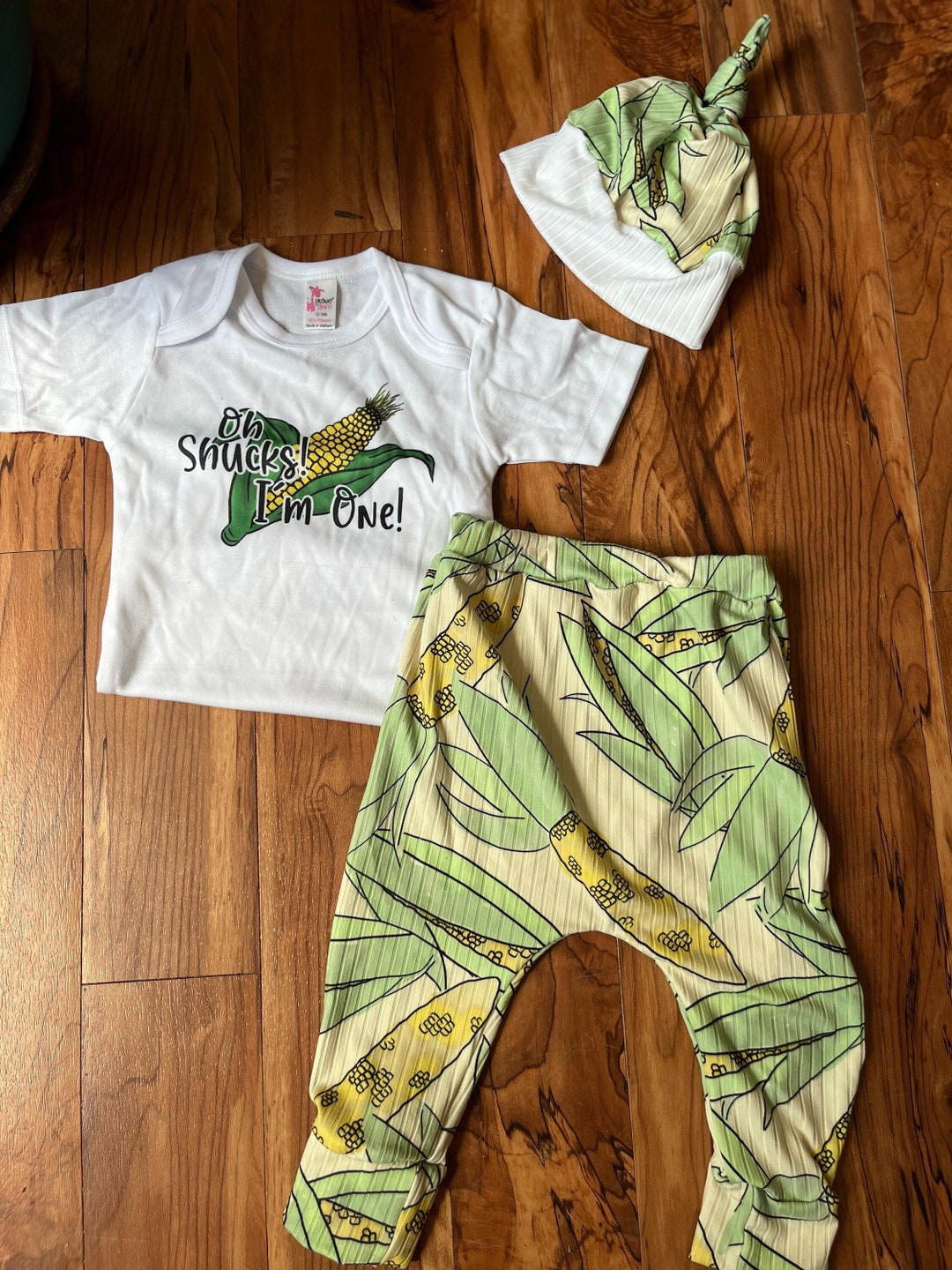 Oh Shucks Im One Corn Themed Baby Set First Birthday - Etsy