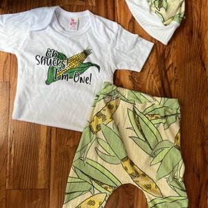 Oh Shucks Im One Corn Themed Baby Set First Birthday - Etsy