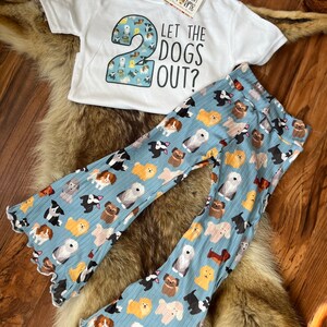 Two Let the Dogs Out Dog Second Birthday Party Theme Dog Baby Outfit ...