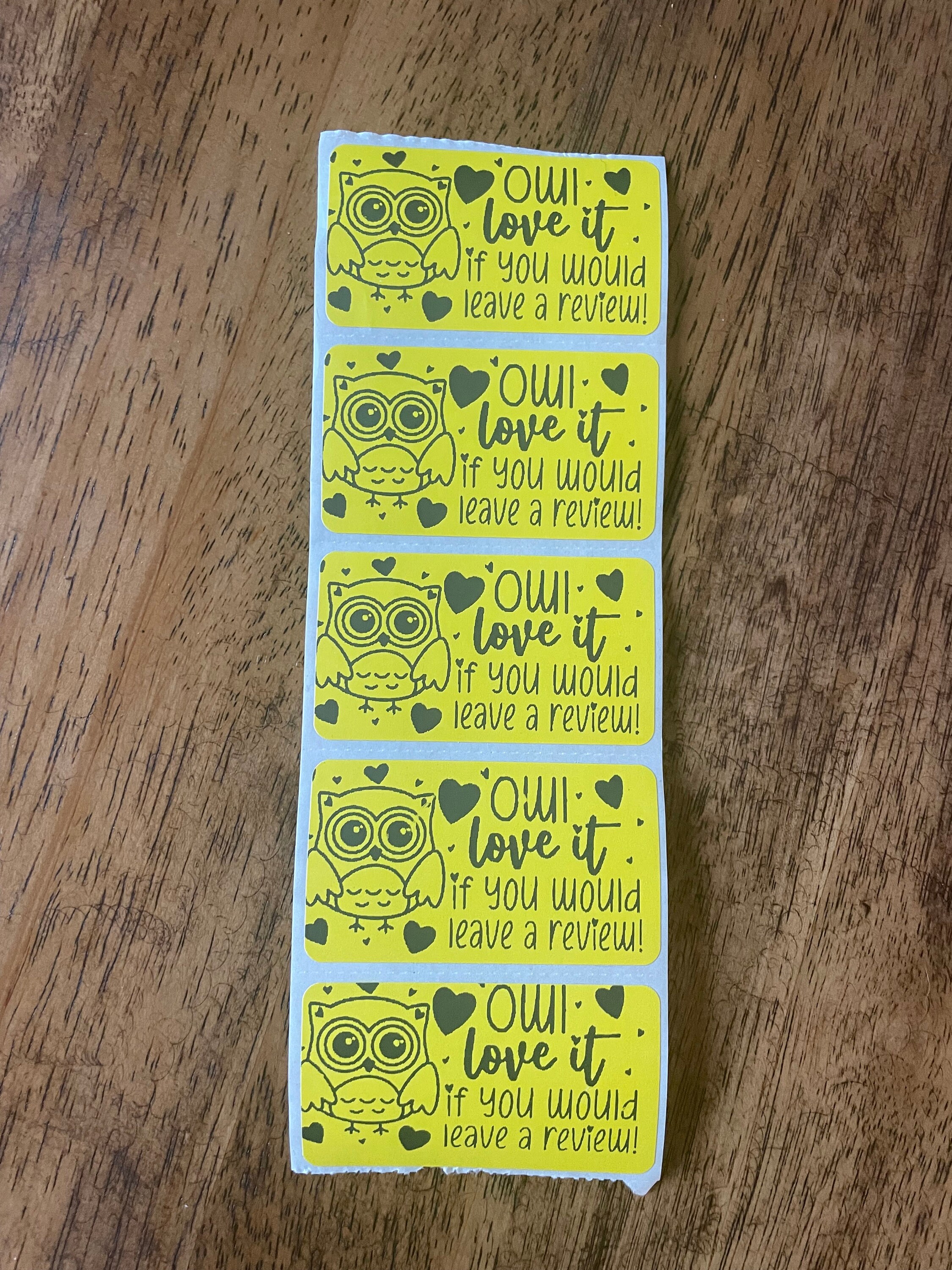 Owl Shipping Sticker Thermal Happy Mail Shipping Label Small - Etsy