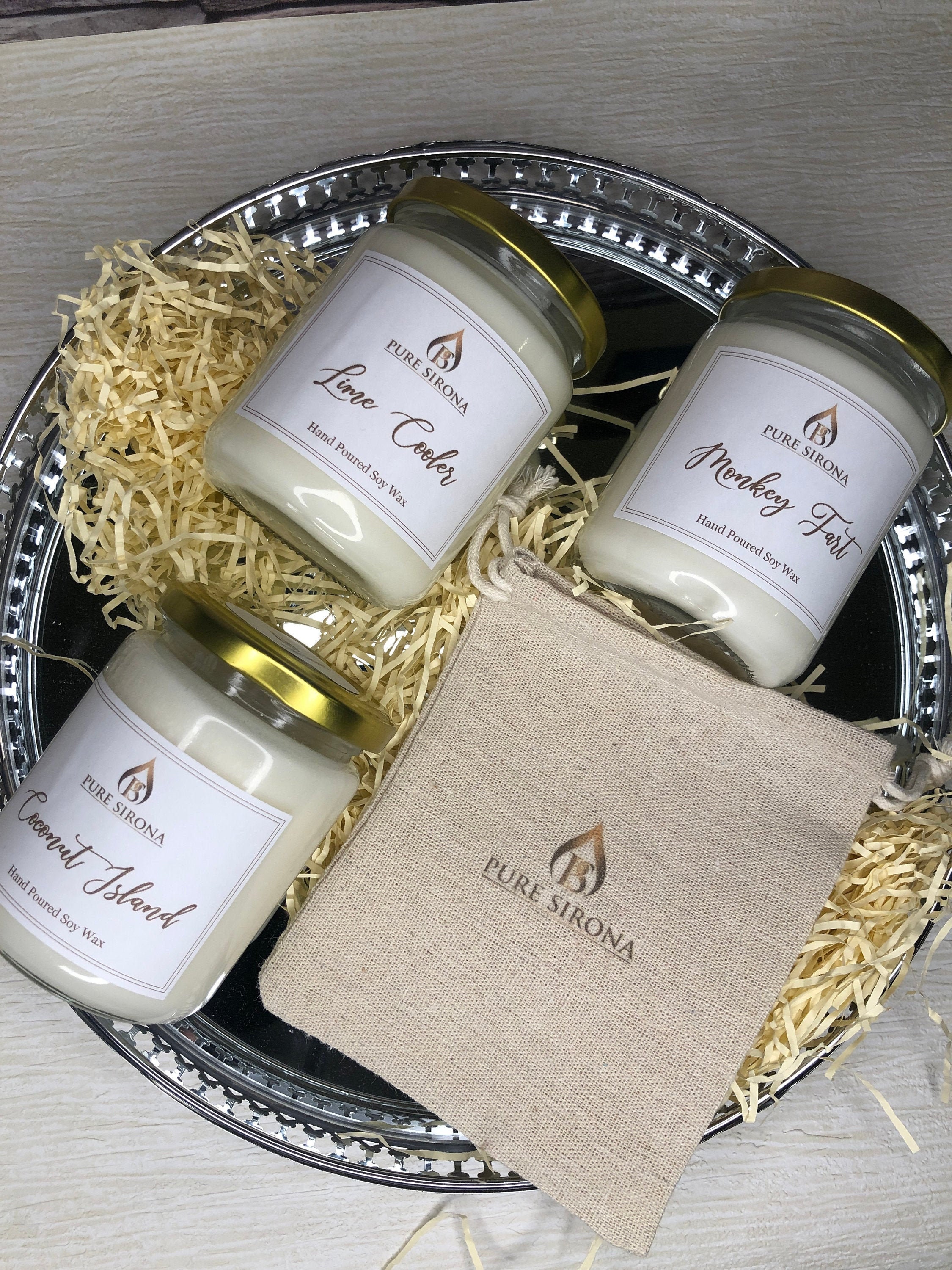 Handmade Highly Scented 100% Pure Soy Wax Candles / 40hr Burn Time by ...