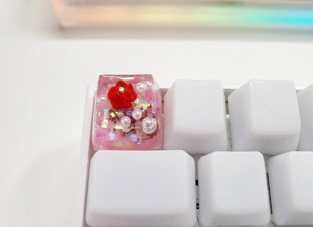 Shaker Keycap - Red Rose Pearls Keycap | OEM R1 Cherry MX Switches ...