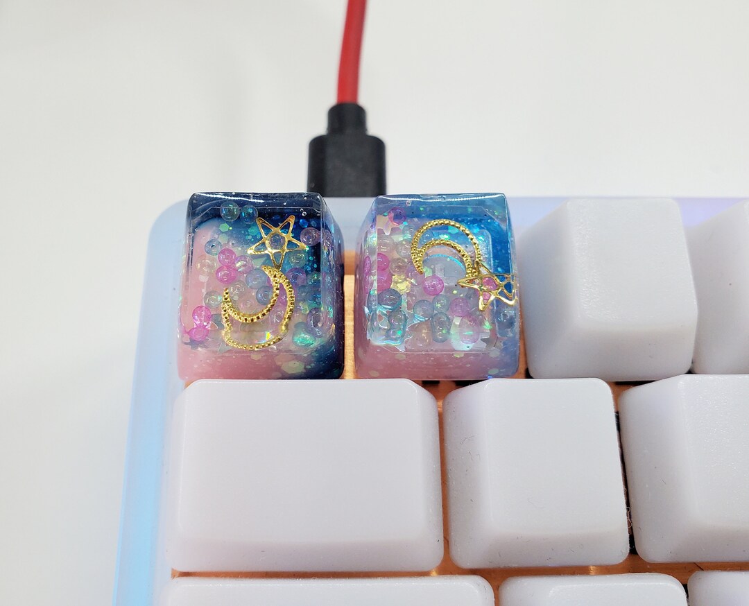 Shaker Keycap -space Moon and Star Keycap | OEM Cherry MX Switches ...