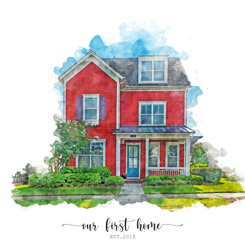 Custom House Print - Etsy UK