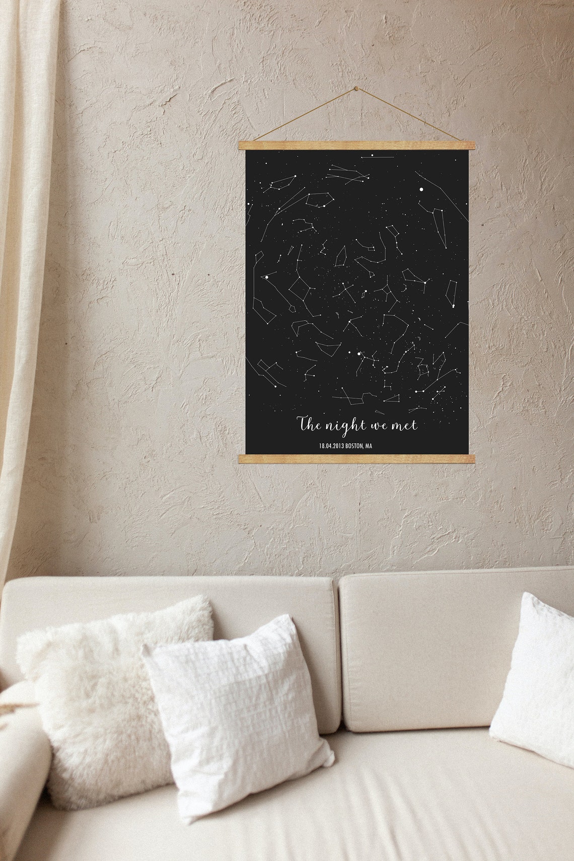 Personalized Star Map by Date for Valentines Custom Gift for - Etsy