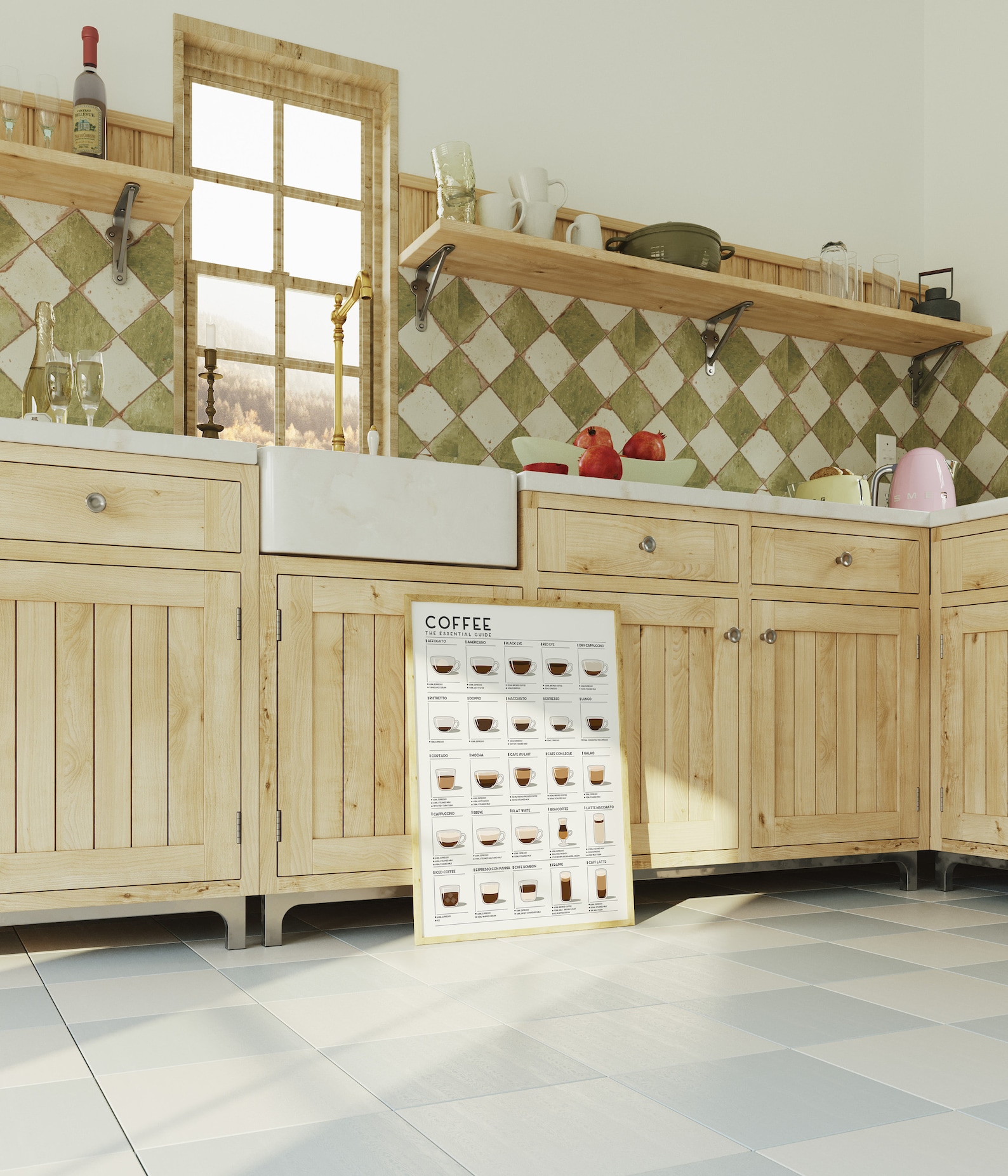 Coffee Essentials Coffee Lovers Gift Print Coffee Guide Print Kitchen ...