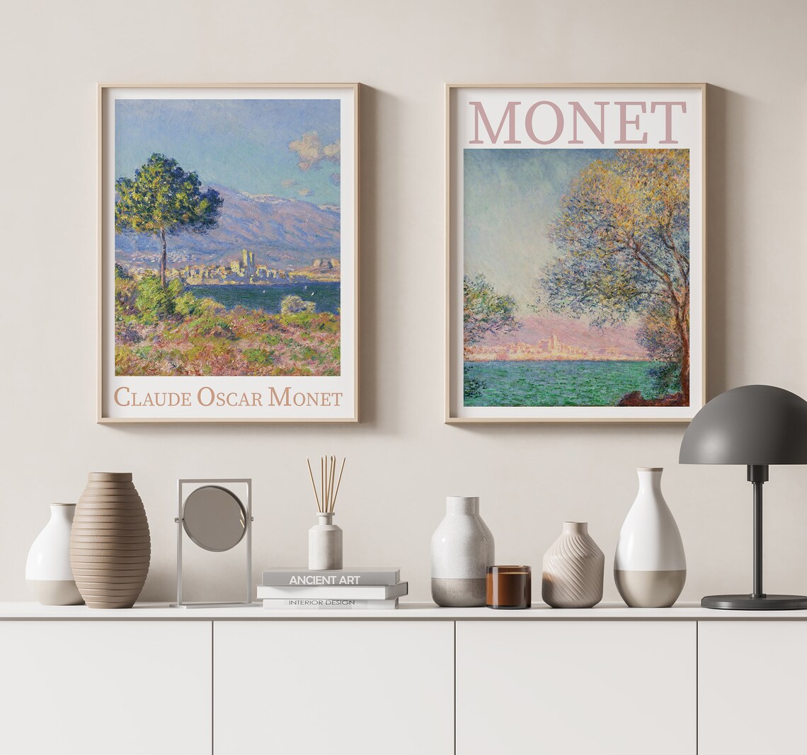 Set of 2 Monet Art Prints Claude Monet | Etsy