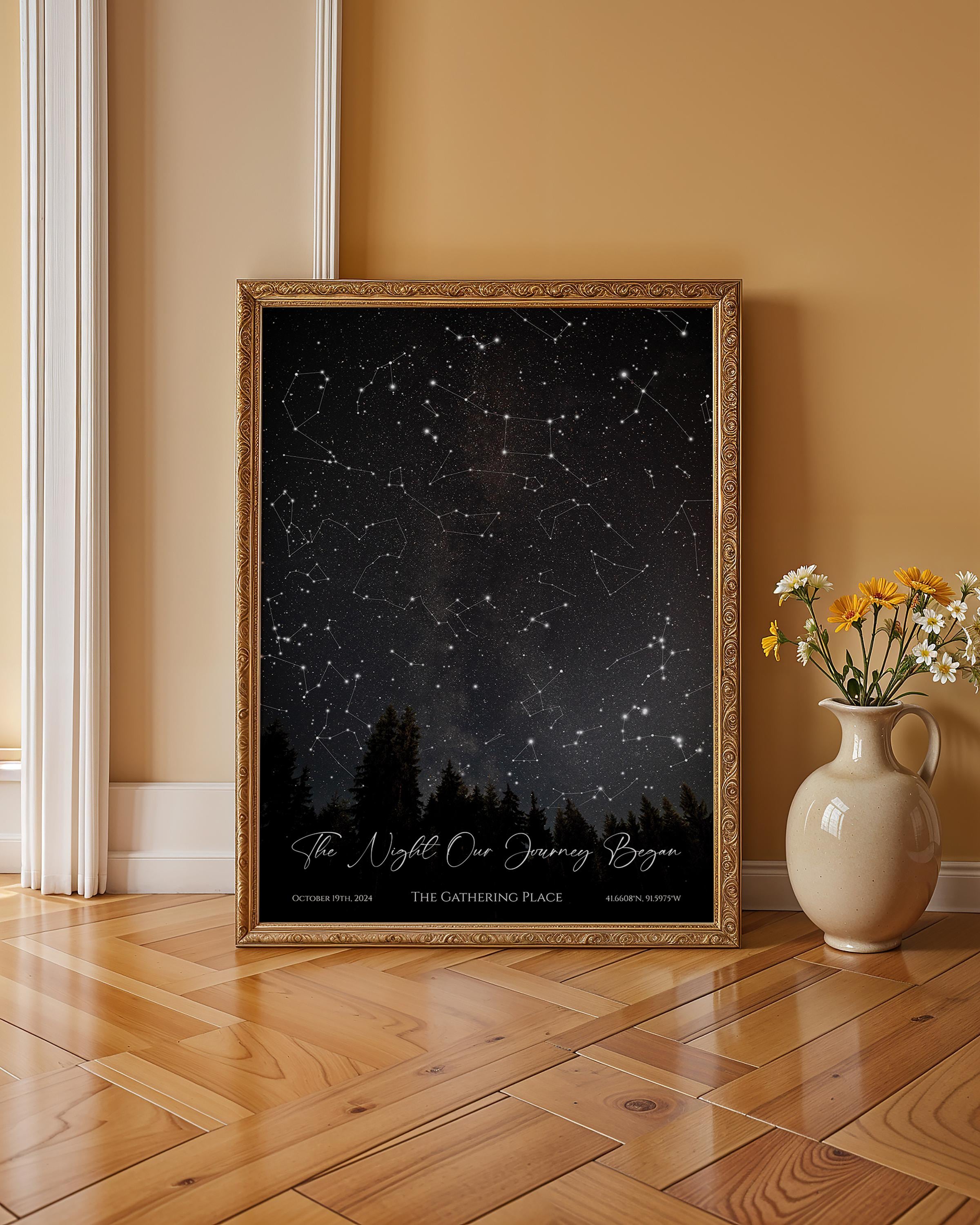 Personalized Star Map Print: Night Sky Constellation Gift - Etsy