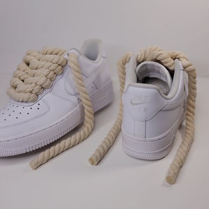 Natural Cotton Rope Laces Air Force 1 Custom Sneaker choose - Etsy