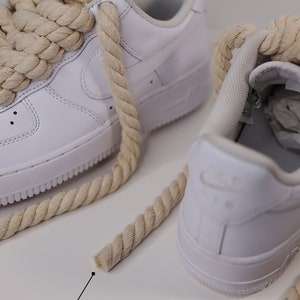 Natural Cotton Rope Laces Air Force 1 Custom Sneaker choose - Etsy