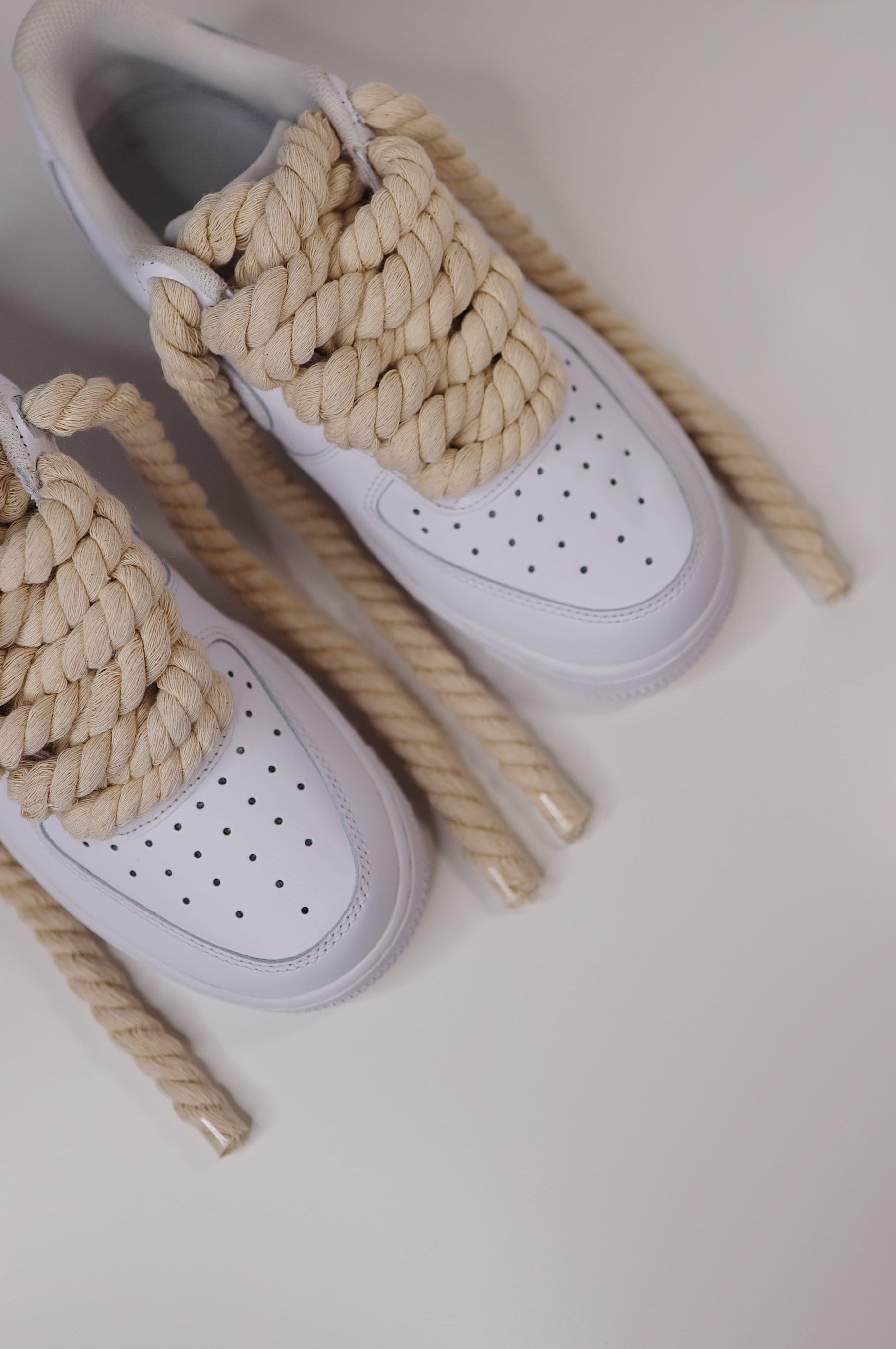 Natural Cotton Rope Laces Air Force 1 Custom Sneaker choose - Etsy