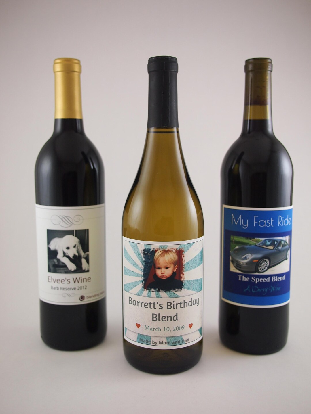 Custom Printed Wine Labels — Use Your Own Image (4"x4" or 4"x6") - Etsy