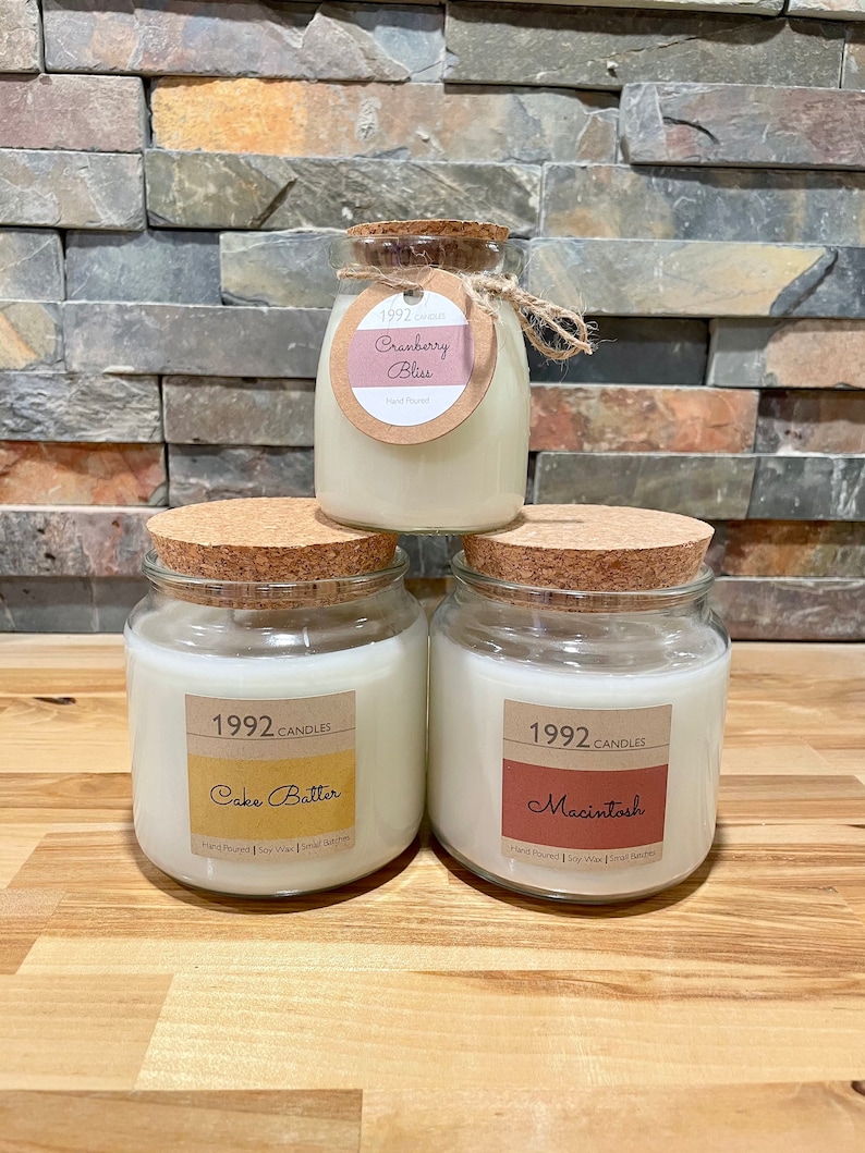 1992 Candles, Soy Candles, Hand Poured Soy Candles, Country Style ...