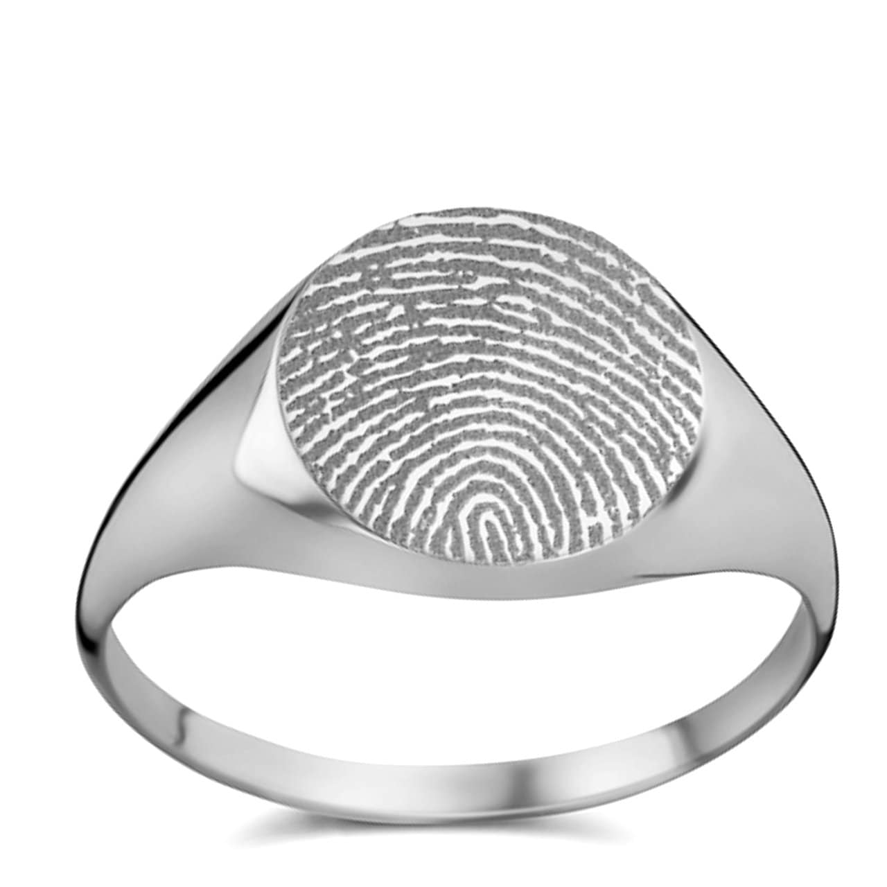 Fingerprint Ring Signet Custom Fingerprint Ring Memorial - Etsy