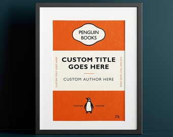 Penguin Book Cover | Etsy