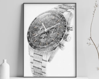 Speedmaster Drawing - Etsy