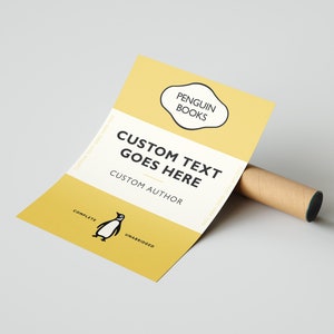 Fully Customisable/personalised Penguin Classics Book Cover Art ...