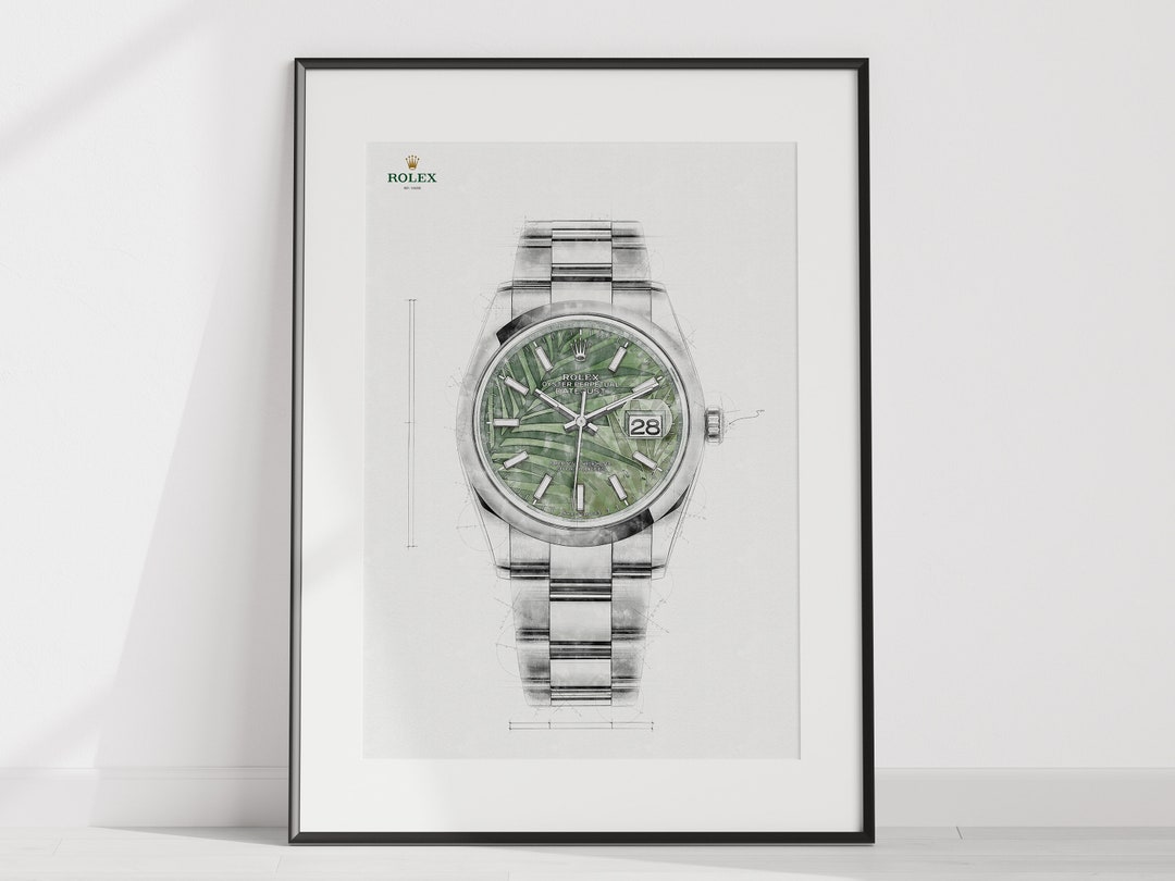 Rolex Datejust Ref: 126200 'weed Dial' Digitally - Etsy