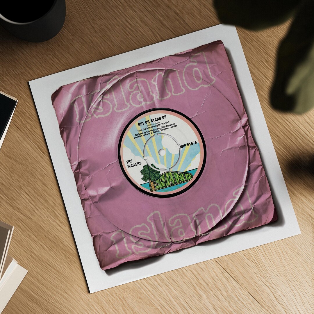 The Wailers - Island Records - Custom 45rpm Record Sleeve Wall Art ...