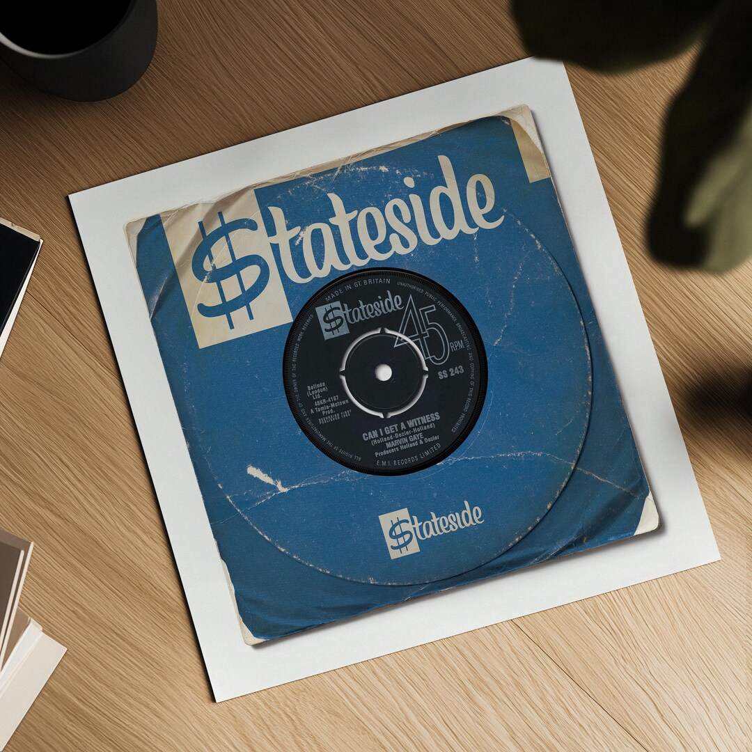 Marvin Gaye - Stateside Records - Custom 45rpm Record Sleeve Wall Art ...