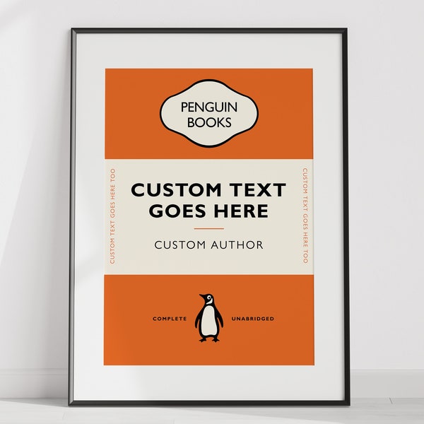 Penguin Book Poster - Etsy UK