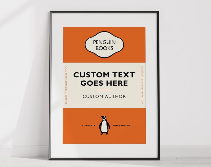 Fully Customisable/personalised Penguin Classics Book Cover Art ...