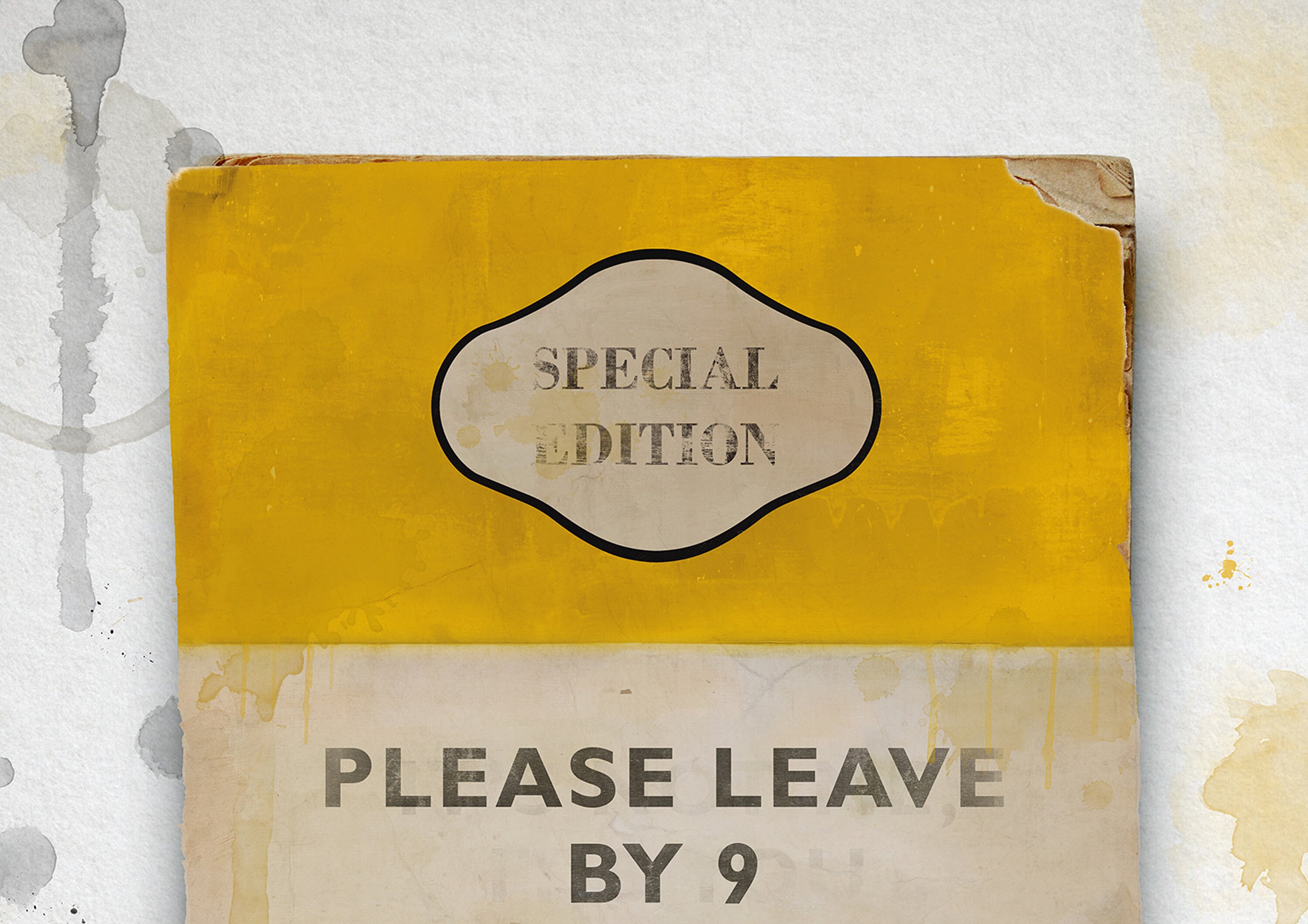 Please Leave by 9 - James Mcqueen / Harland Miller / Connor Brothers ...
