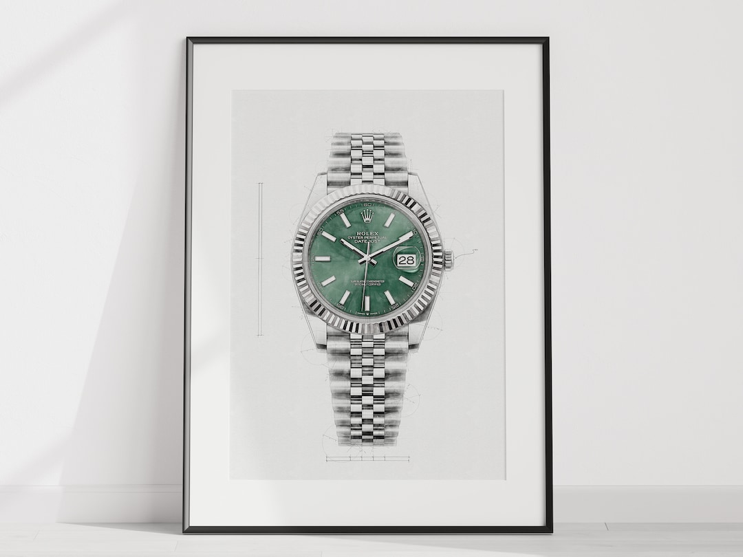 Rolex Datejust Ref. 126334 - Digitally Created Technical Drawing - Etsy