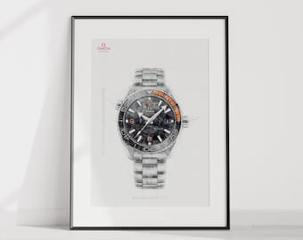 Omega Watch Drawing - Etsy