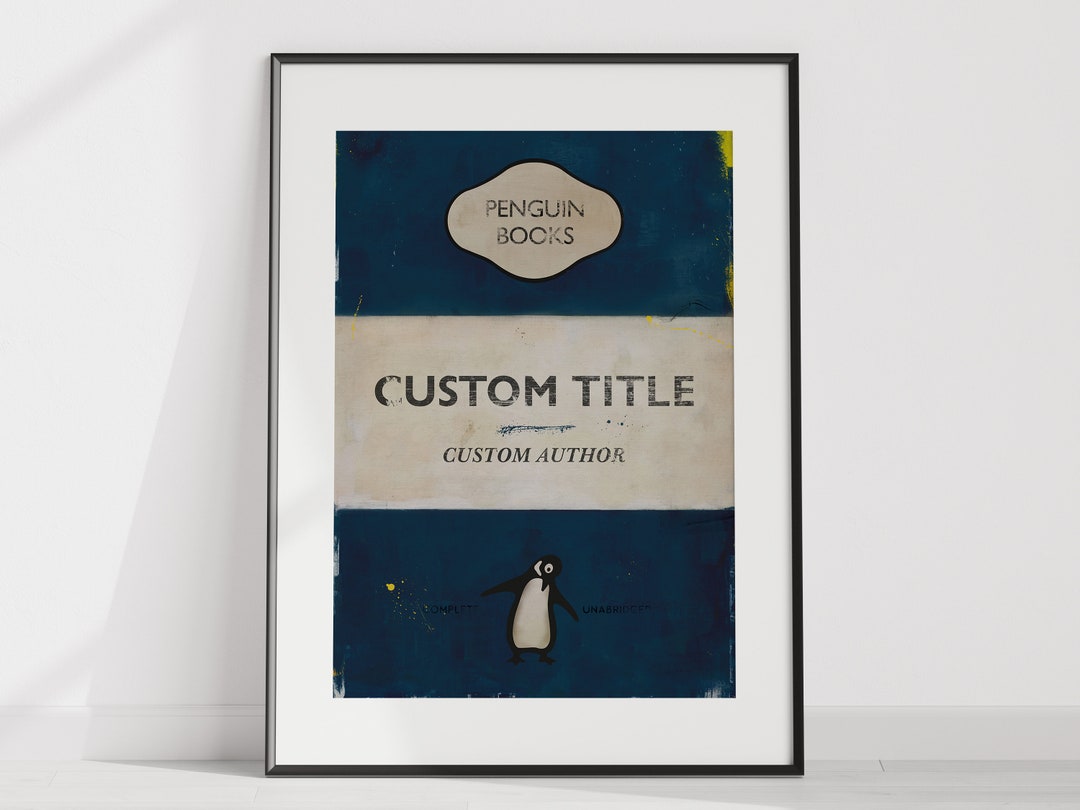 Fully Customisable/personalised Digital Acrylic Style Penguin Classics ...