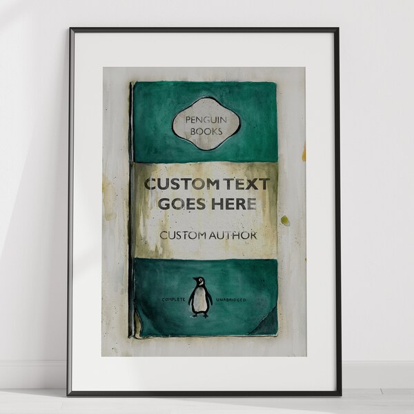 Penguin Book Poster - Etsy UK